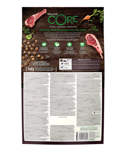 Wellness CORE Adult Lamb 10+2kg - Core Breeders